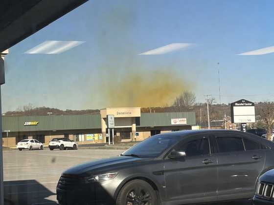 Photos, videos: Yellow cloud of chemicals seen moving across New Albany