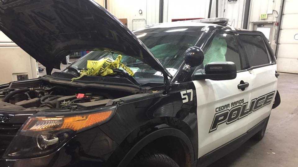 Photos: Police cruiser destroyed in fatal crash