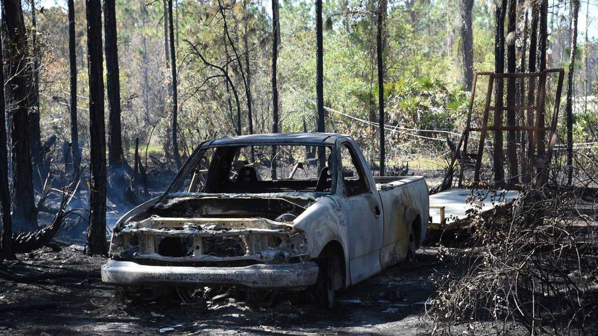 PHOTOS: Brush fire in Polk County