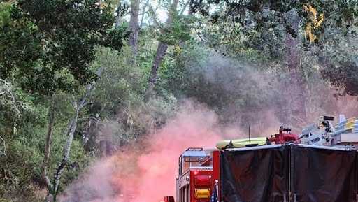 CAL FIRE puts out car fire on 17 Mile Drive