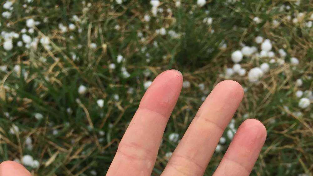 Severe storms drop hail on the south side of KC metro