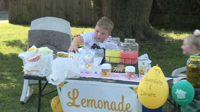 Boy's lemonade stand lands national praise, police salute