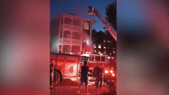 13 displaced after fire damages Worcester triple-decker