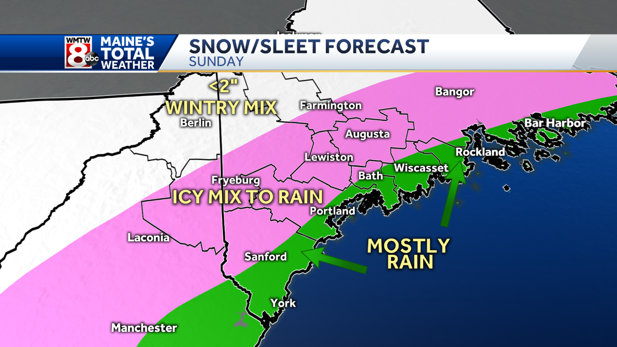 Winter weather advisory issued for Sunday with an icy mix on the way