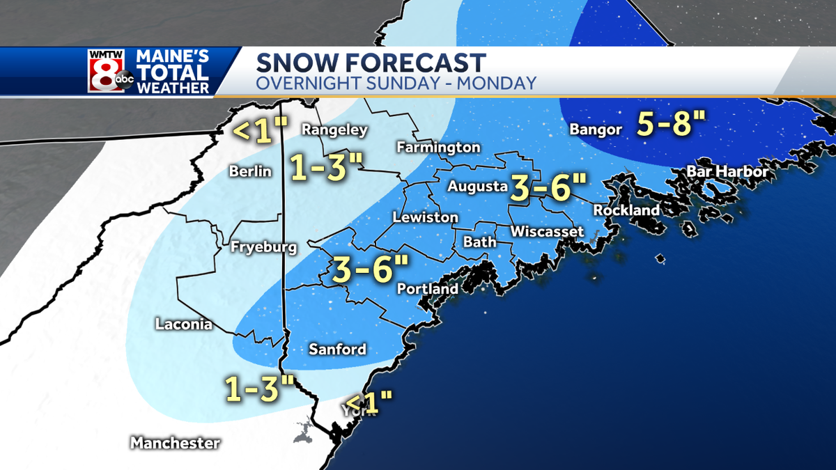 Snow moves out Monday; wind, cold move in