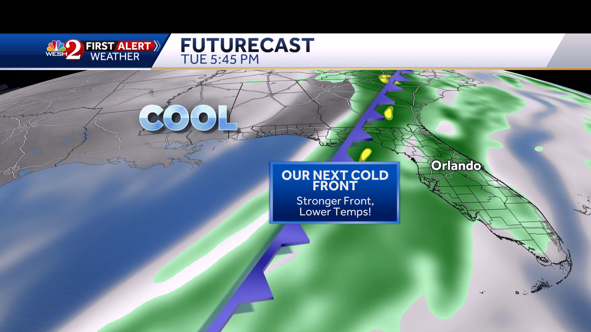 Central Florida to see cold front this week