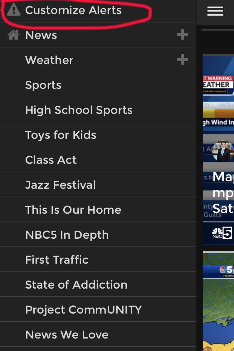 How to get up-to-the-minute weather alerts from MyNBC5