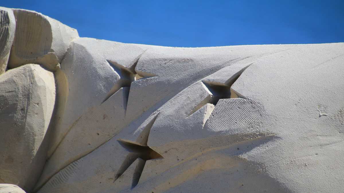 Sand sculptors shape masterpieces on Revere Beach
