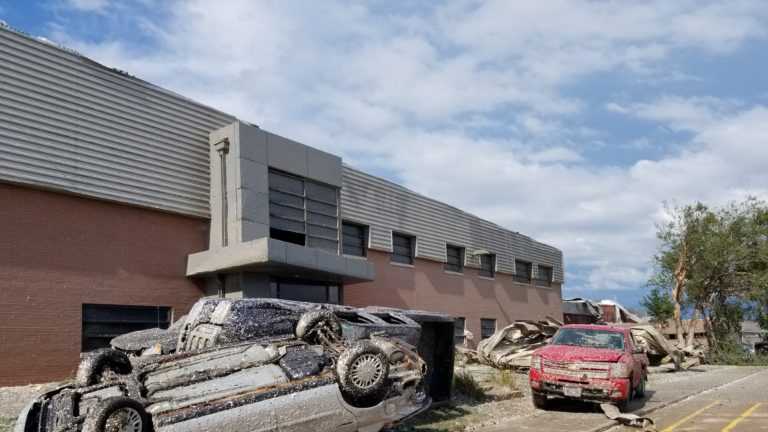 PHOTOS: Tornado rips through Vermeer manufacturing