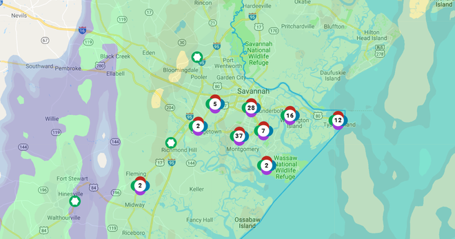 Power Outage Map Augusta Ga - United States Map