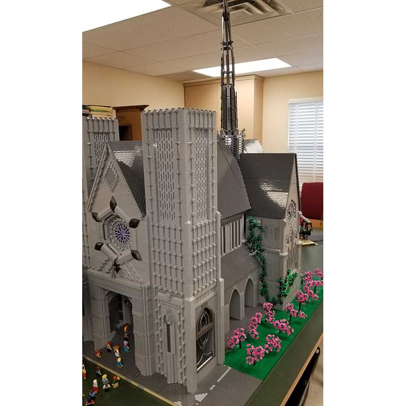 Pastor's big LEGO cathedral, cityscape wows congregation