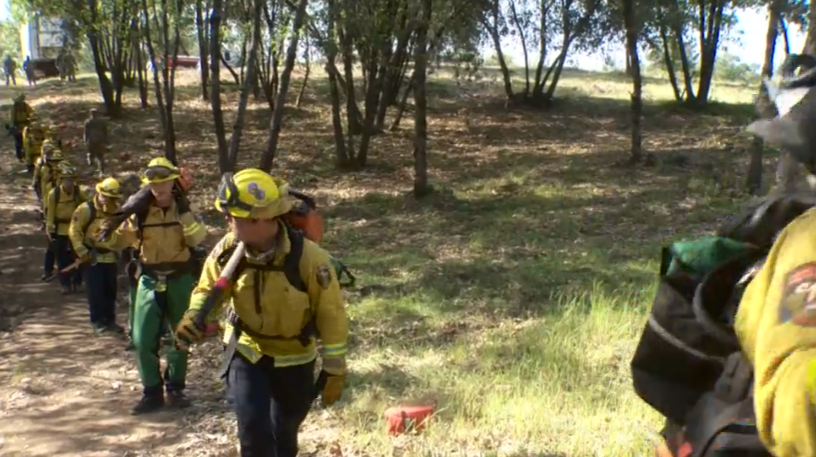 California fire crews train for Type I hand crew certification