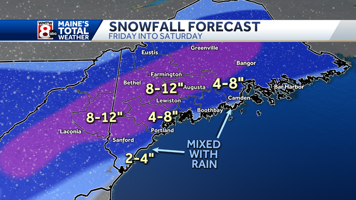 Maine gets Winter Storm Warning with heavy snow expected