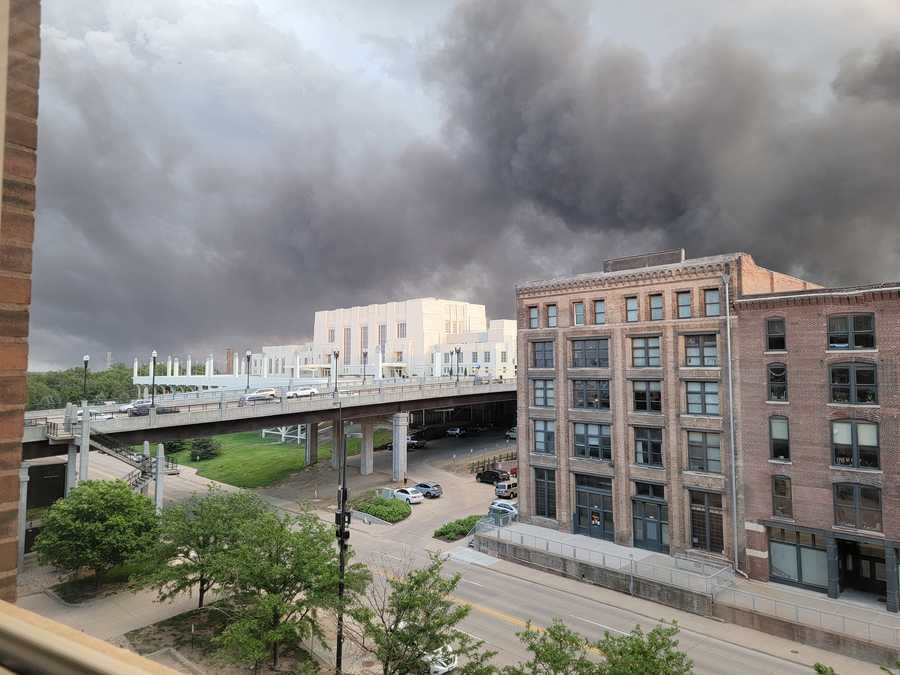 PHOTOS: 3-alarm chemical fire as captured by viewers across Omaha