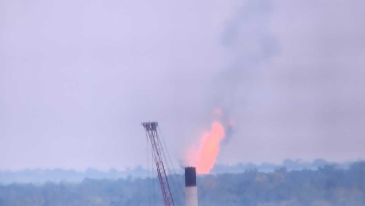 Large fire in Lake Lery, currently not a threat to the public
