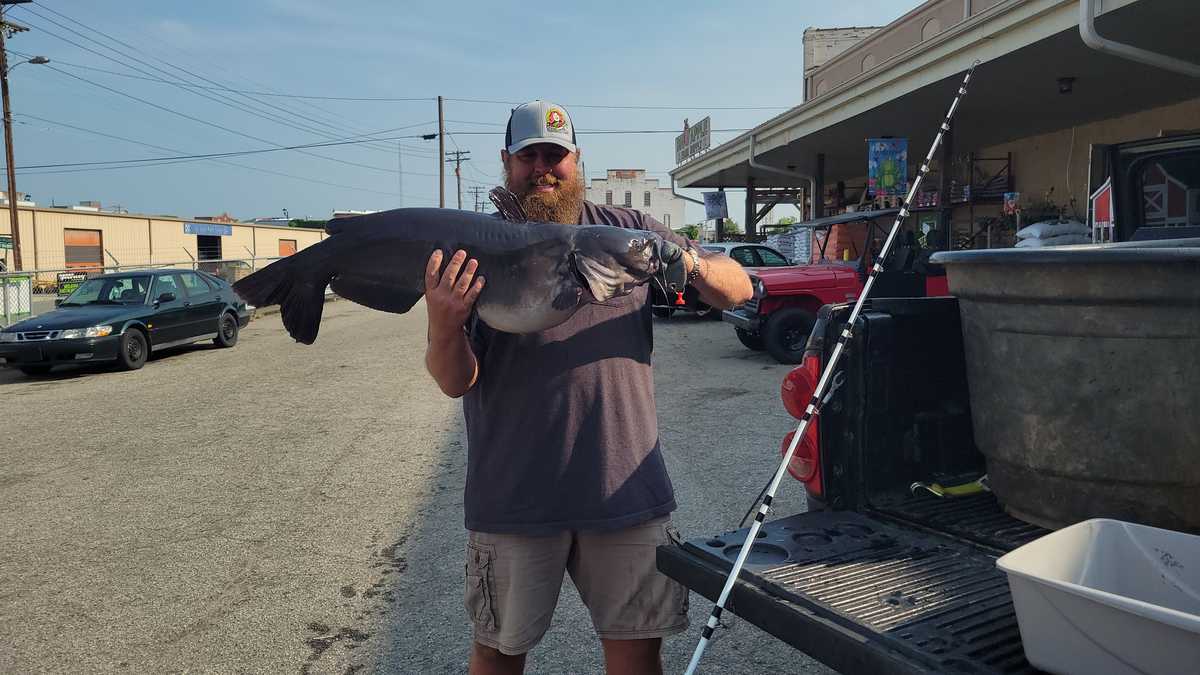 North Carolina man reels in 27 pound channel catfish