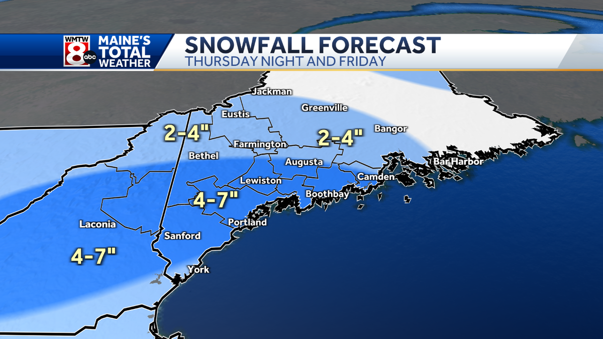 Another round of snow expected later in the week