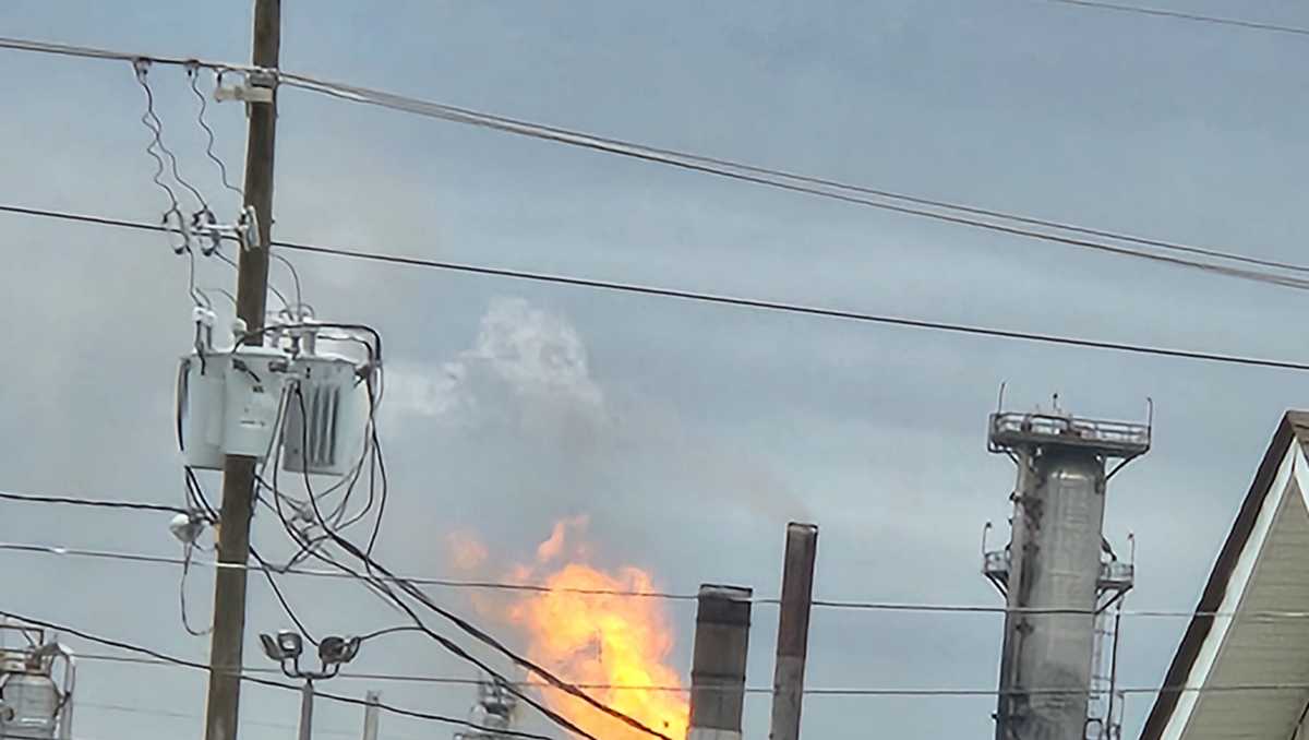 St. Bernard Parish Fire Department investigating a fire at PBF Refinery