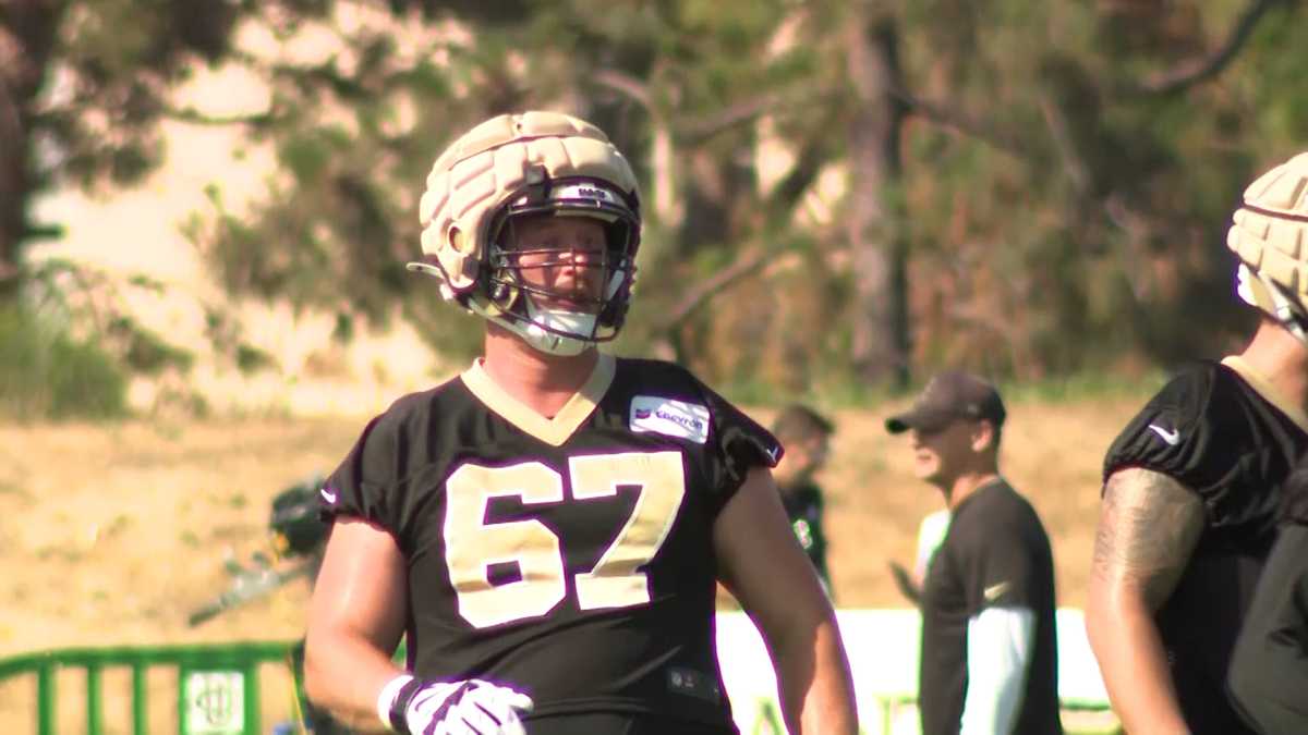 Q&A: Landon Young happy to be reunited with Saints offensive line coach ...