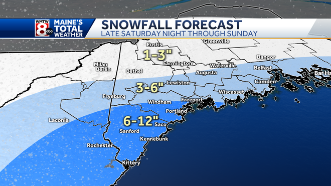 Maine snow storm to be all day event on Sunday: The forecast