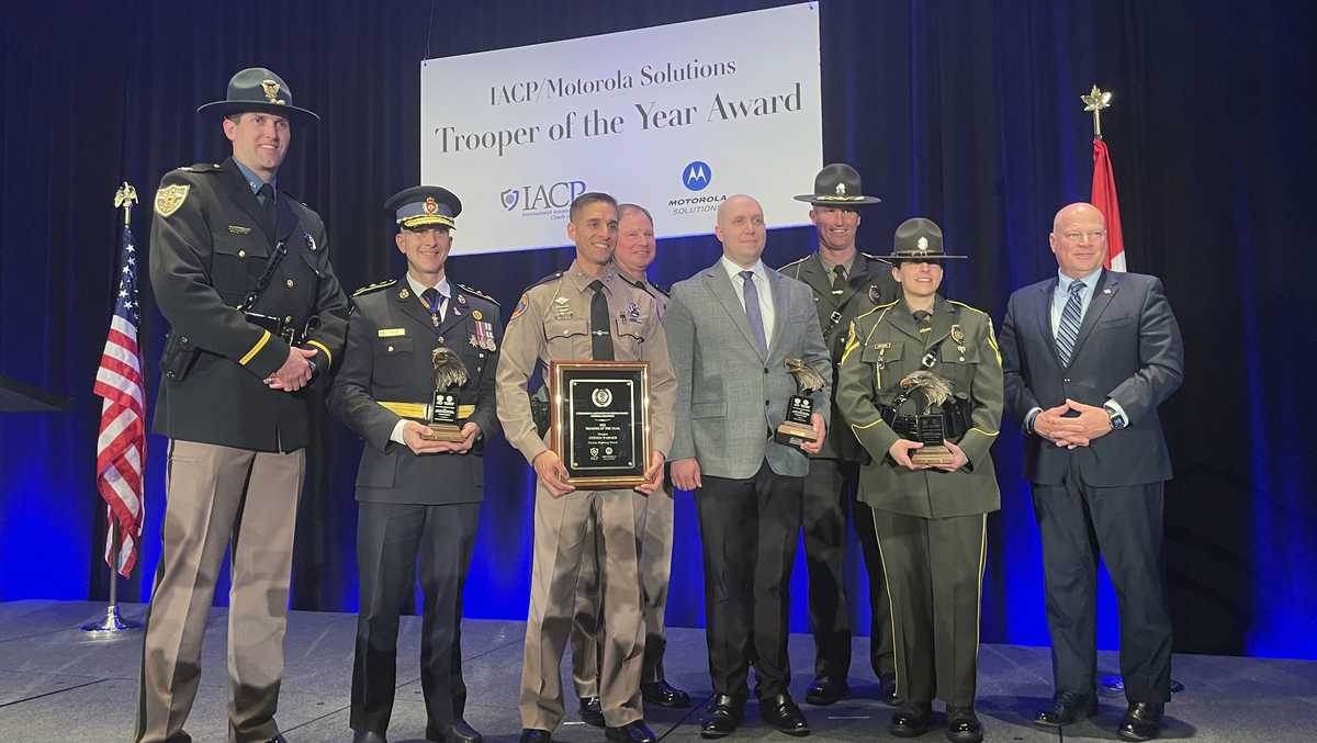 Vermont State Trooper Michelle Archer attends Trooper of the Year ceremony Vermont State Trooper Michelle Archer attends Trooper of the Year ceremony