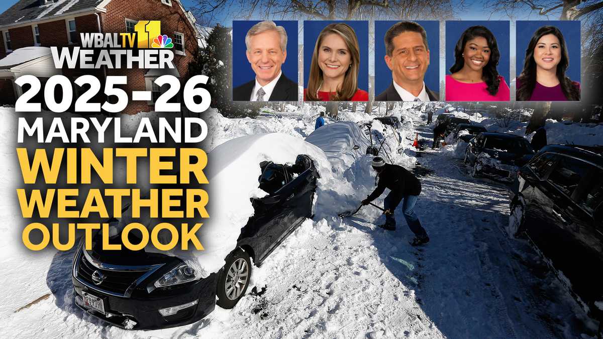 2025-26 winter snow forecast for Baltimore