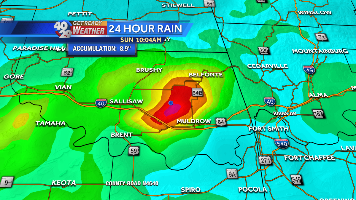 UPDATE: Heavy rain this morning