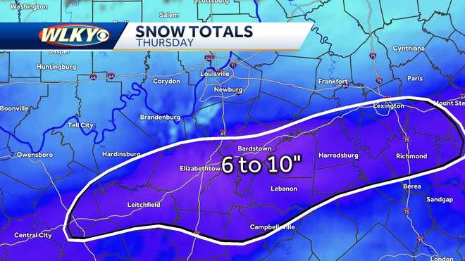 Cold front to bring chance for snow to Louisville region