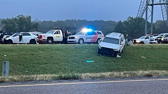 Multi-vehicle wreck on I-220 backs up traffic during morning commute