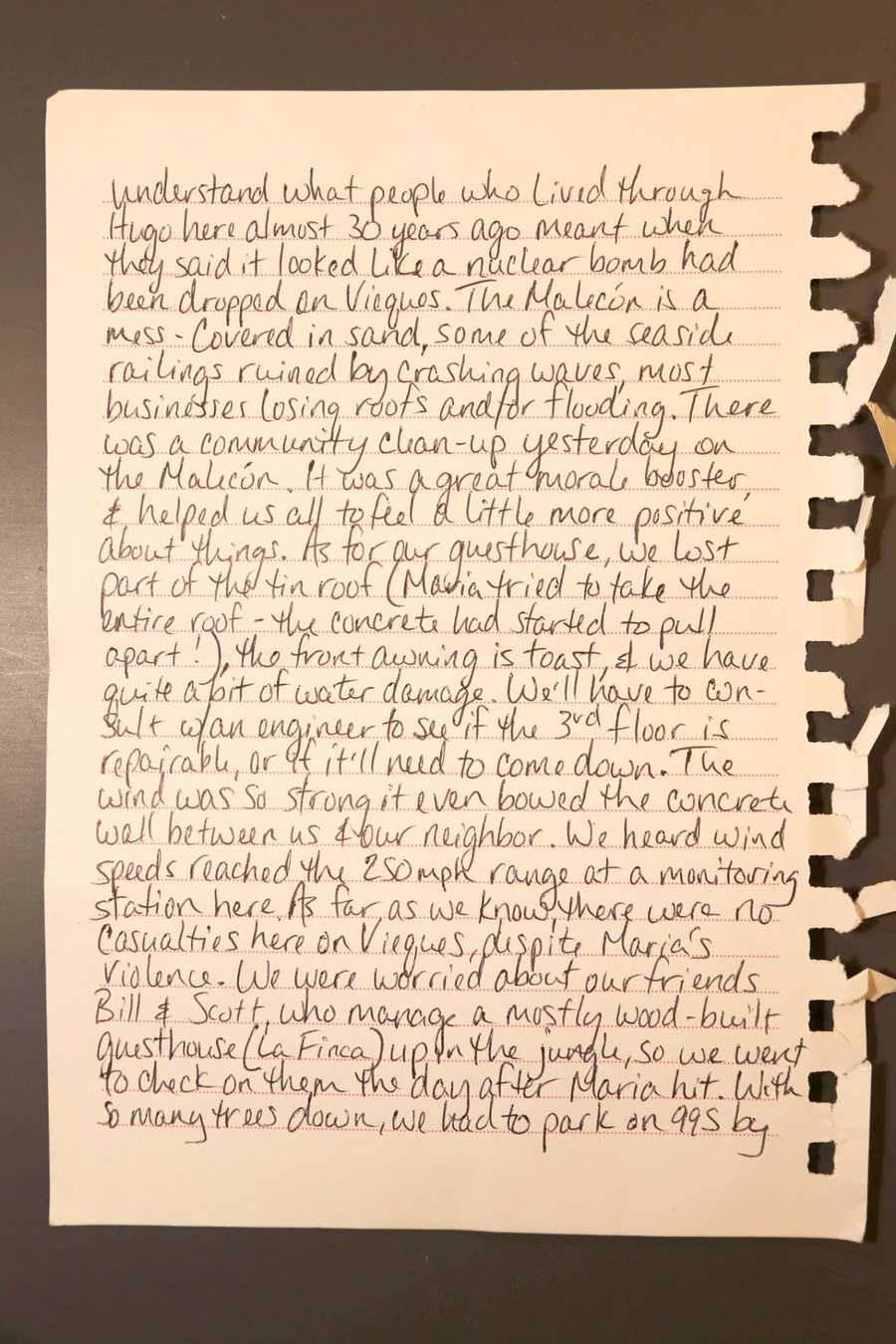 Photos: Letter from Omaha survivor of Hurricane Maria