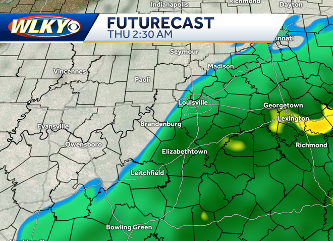 Record-high temperatures in Louisville followed by rain, storms