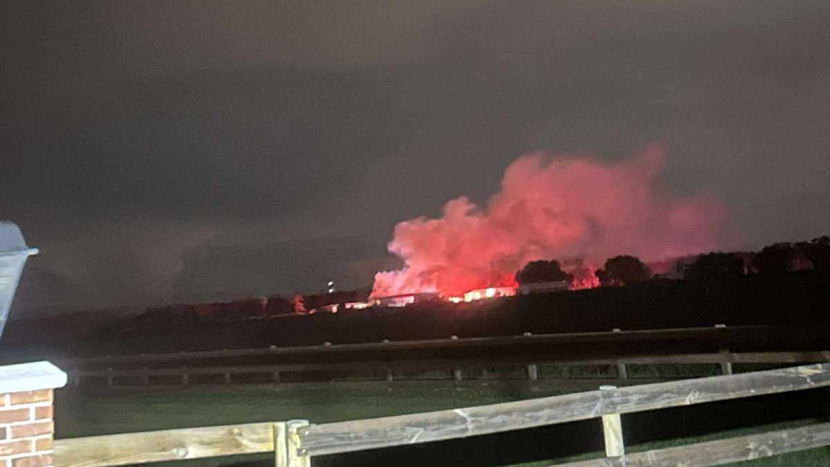Crews battle structure fire in Charlotte County