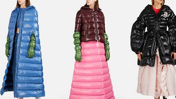 Puffer jacket couture dresses are hitting the market