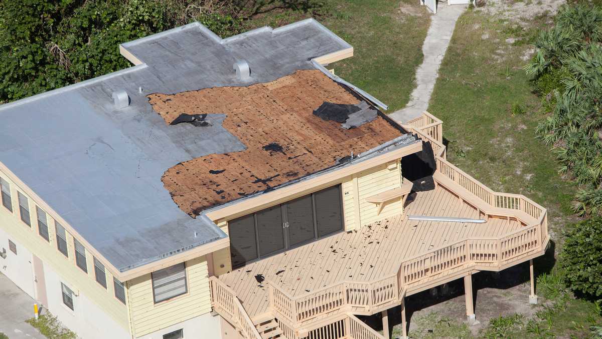 Photos: Aerial tour of Kennedy Space Center damage
