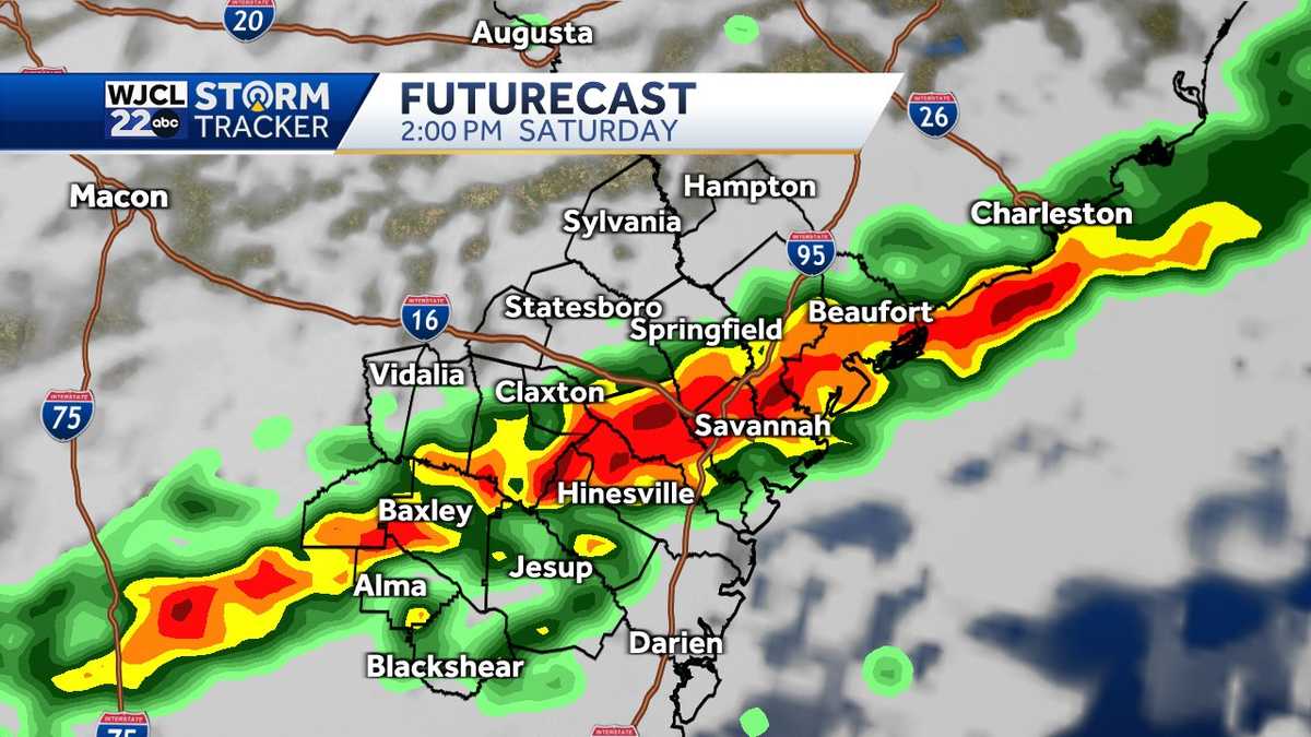 Savannah: Tracking showers, thunderstorms this weekend