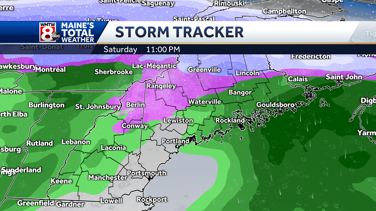 Impact Weather: Rain, icy mix Saturday night
