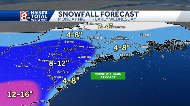 Maine braces for a mid-March nor'easter