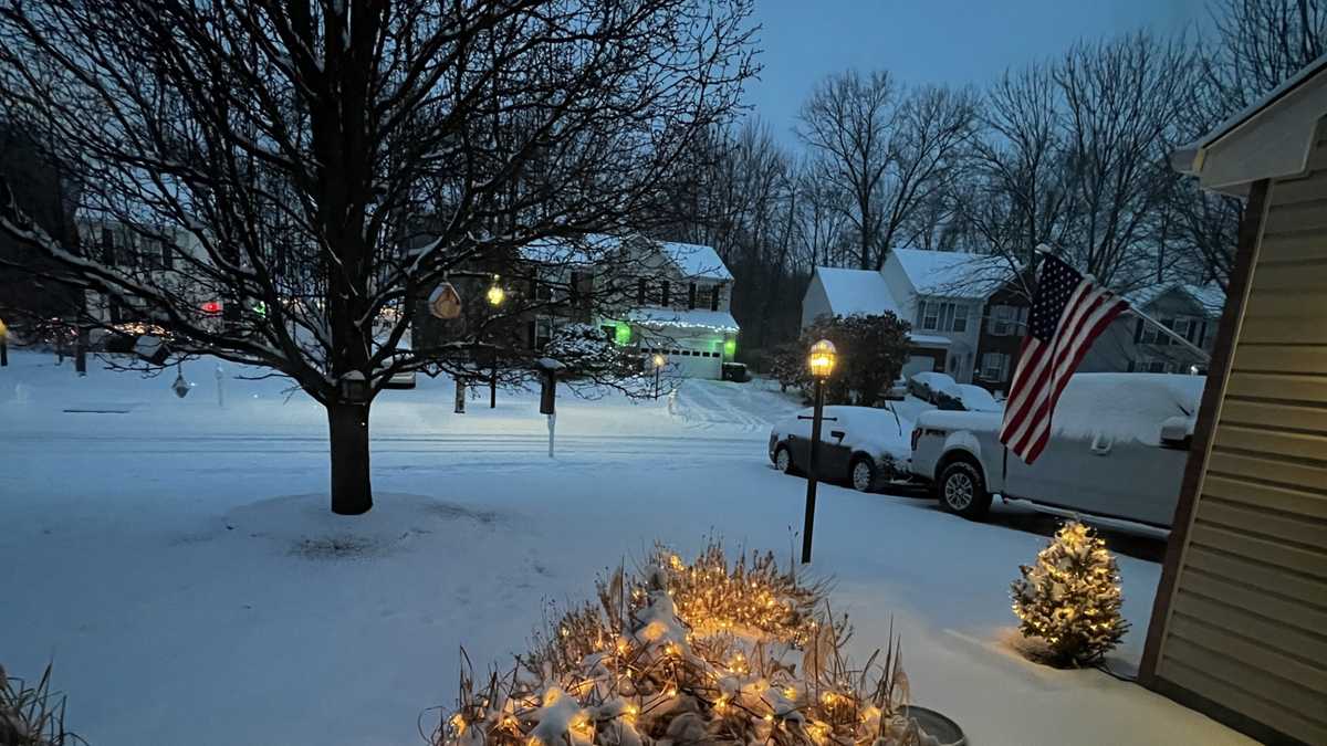 PHOTOS: Winter storm Blair leaves behind several inches of snow across ...