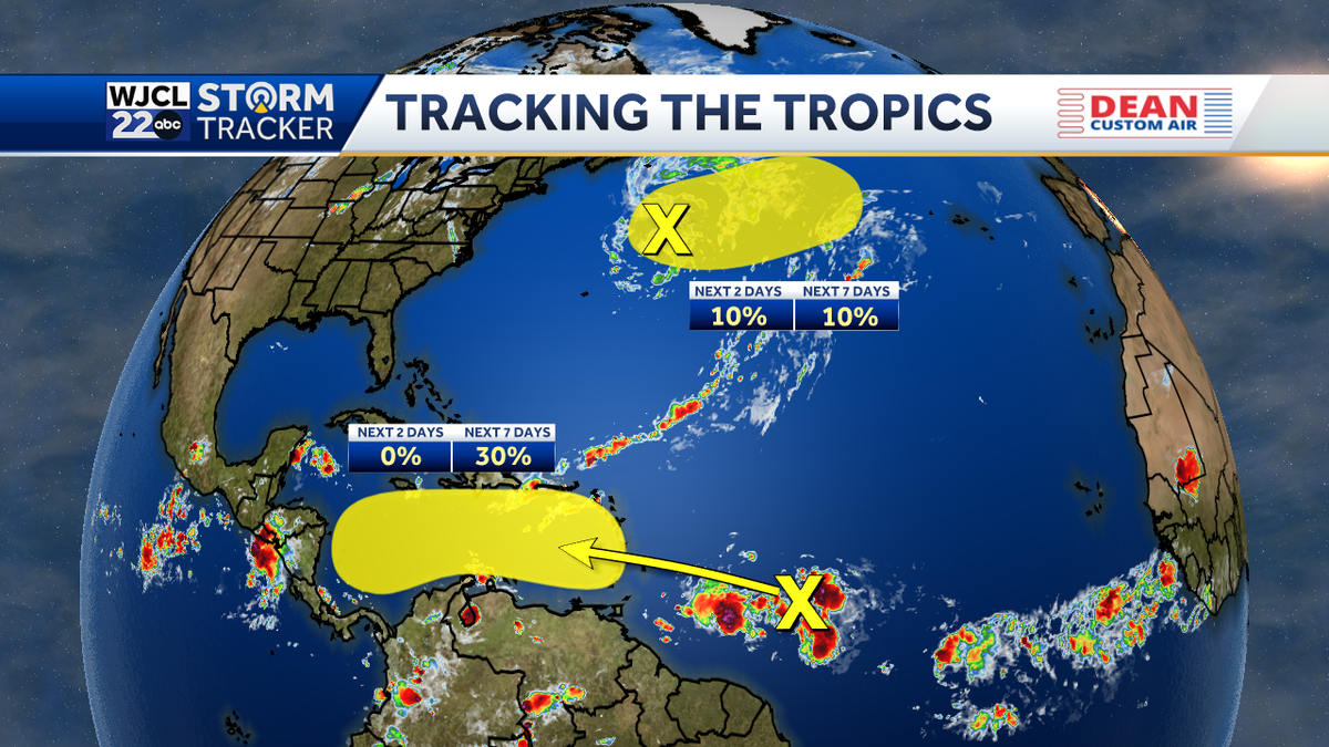 National Hurricane Center monitoring 2 tropical disturbances