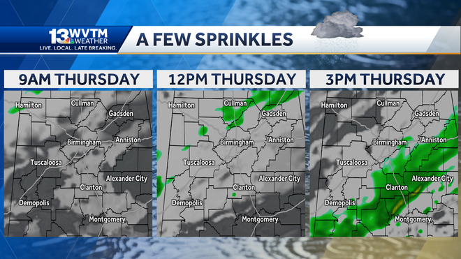 Alabama's weather forecast: Cool mornings and warm afternoons