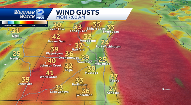 Weather: Rain and strong winds arrive overnight