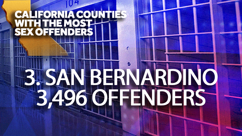 California Counties With The Most Sex Offenders