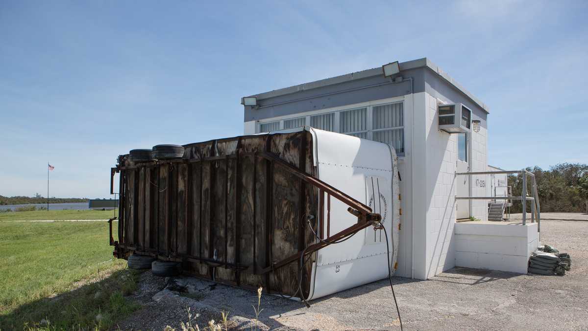 Photos: Aerial tour of Kennedy Space Center damage