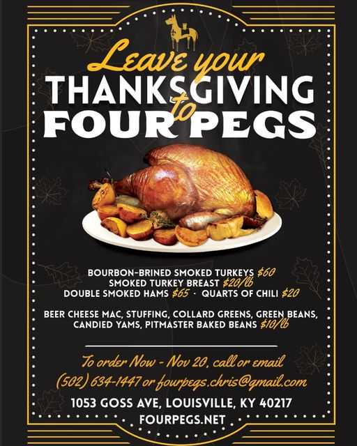 Thanksgiving dinner to go: Where to order in the Louisville area