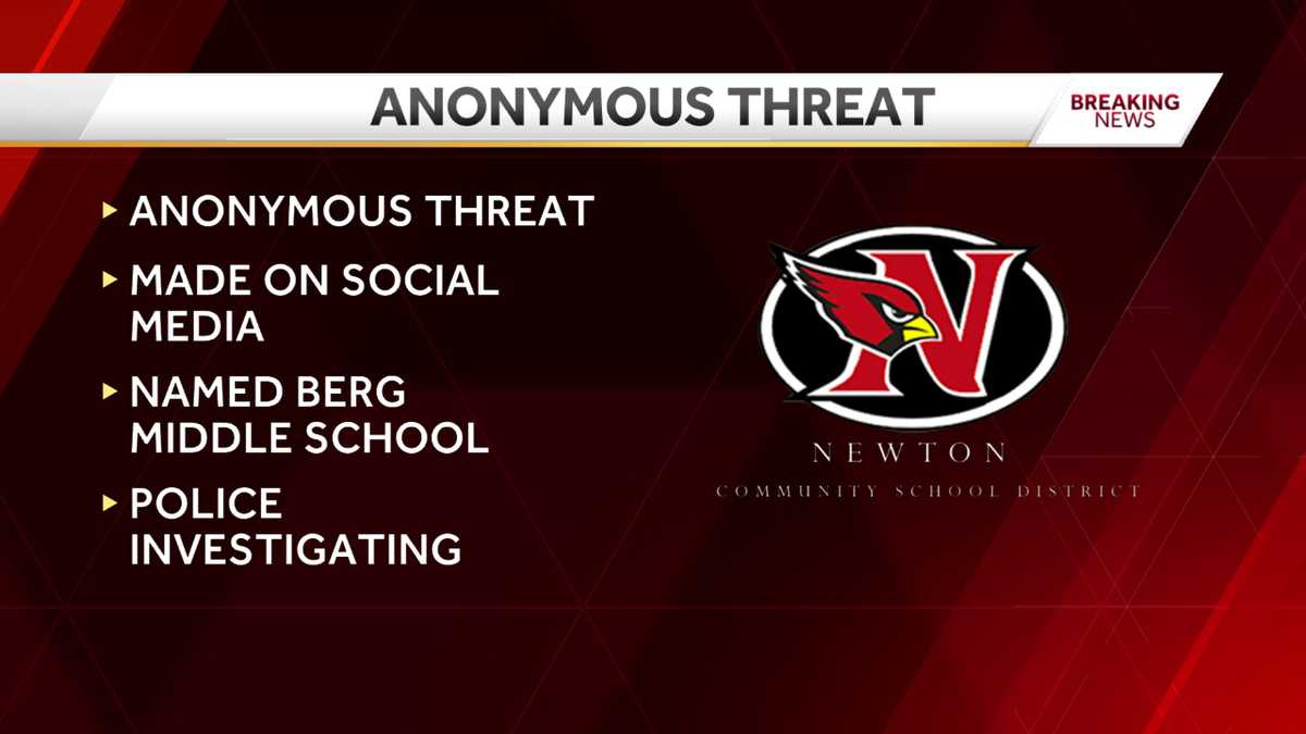 Police confirm anonymous threat made toward Iowa school
