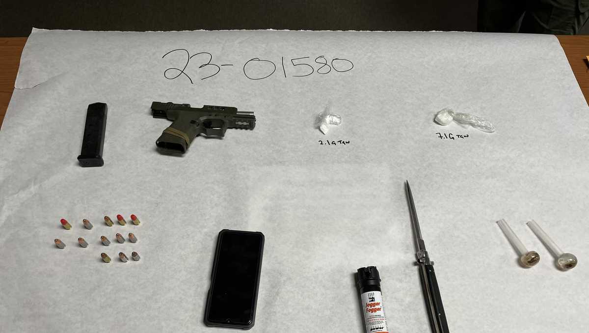 Tear gas, drugs and gun seized in Santa Cruz County felon arrest