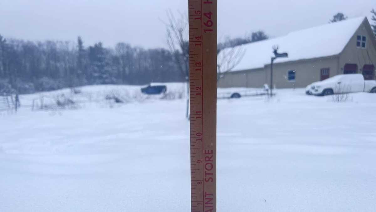 Maine snowfall totals for Feb. 23 2023: Winter returns