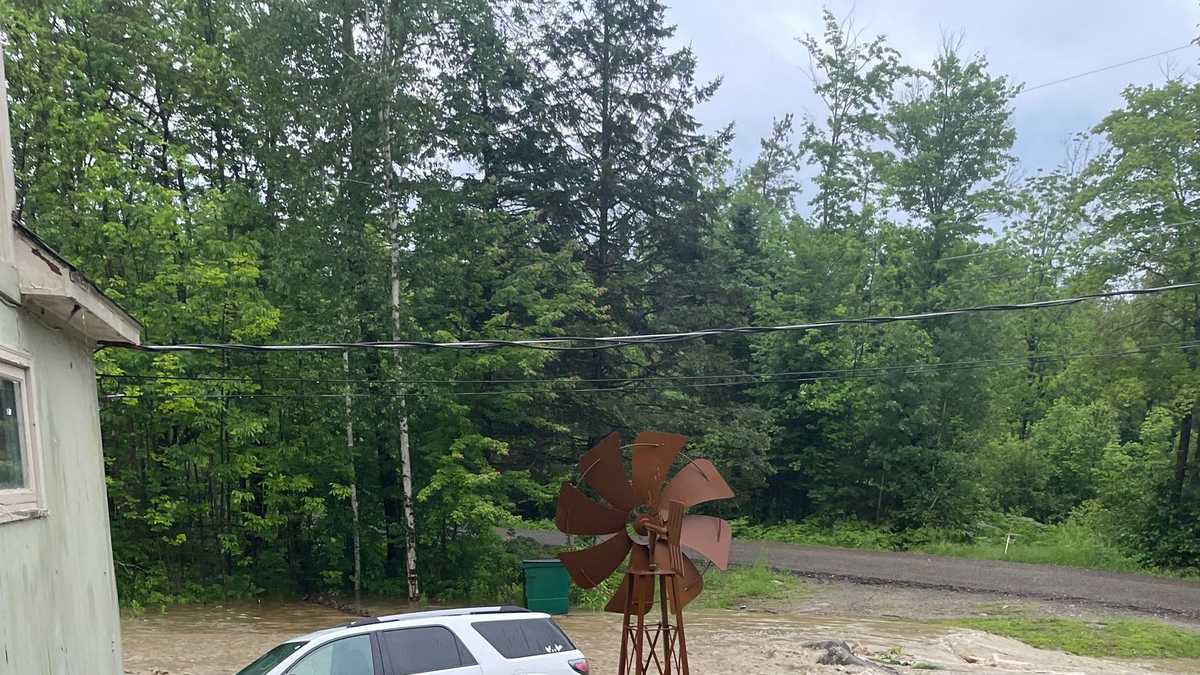 Flooding damage in Andover