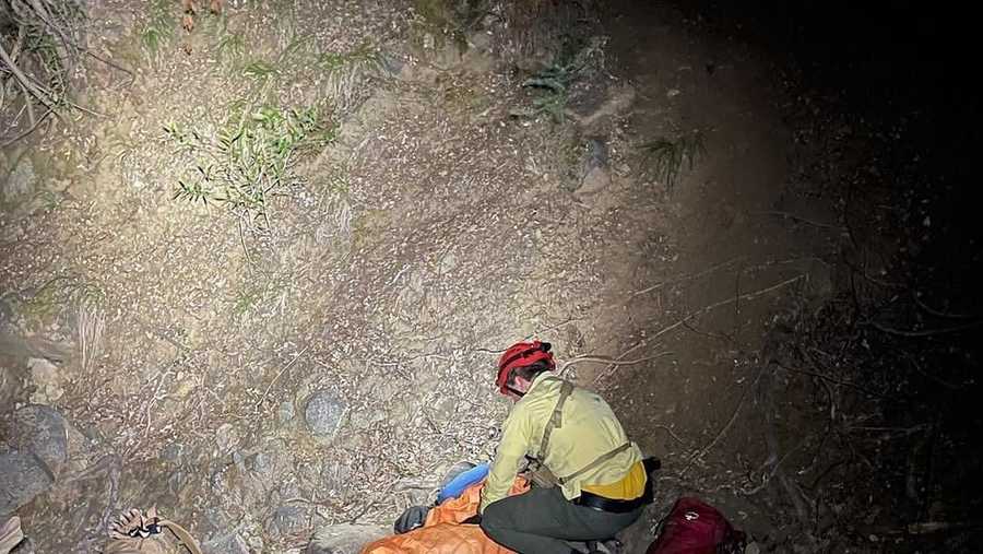 Hiker airlifted to safety after falling in the Los Padres National Forest