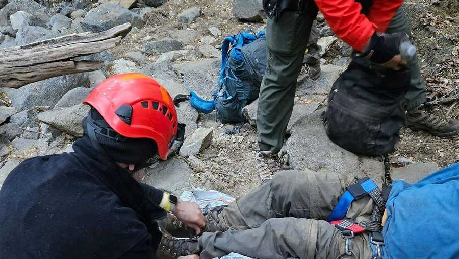 Hiker airlifted to safety after falling in the Los Padres National Forest